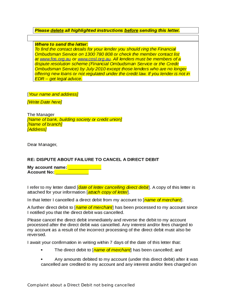 Contact us - Financial Ombudsman Service Doc Template | pdfFiller