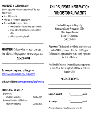 Fillable Online Child Support: Age of Emancipation In Your State Fax ...