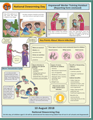 Fillable Online Anganwadi Worker Training Handout (Reporting form ...