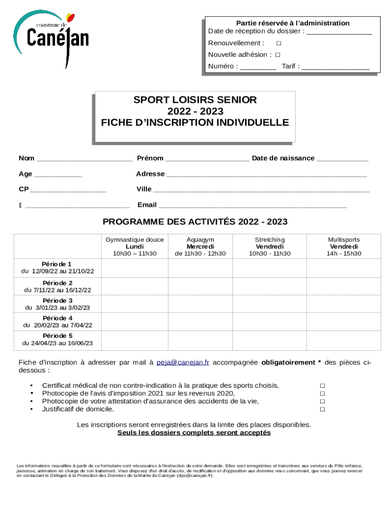 Fillable Online Date de rception du dossier: Fax Email Print - pdfFiller