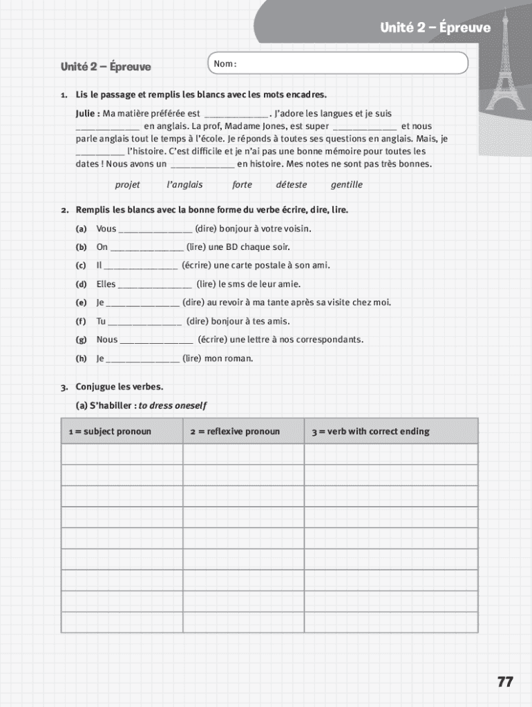 Fillable Online Unit 2 preuve 77 - Gill Education Fax Email Print ...