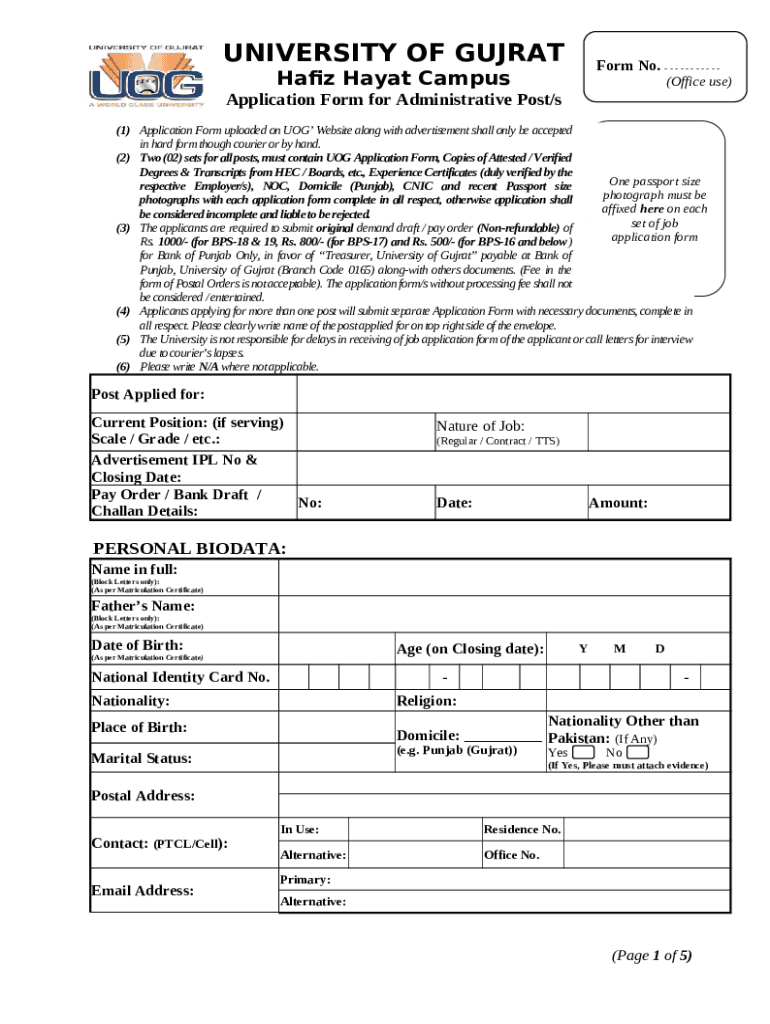 Download Application - Jobeefy - uog edu Doc Template | pdfFiller
