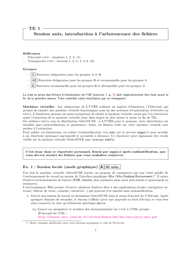 Fillable Online wwwens aero jussieu Introduction to Unix commands - IU ... Fillable Online wwwens aero jussieu Introduction to Unix commands - IU ...