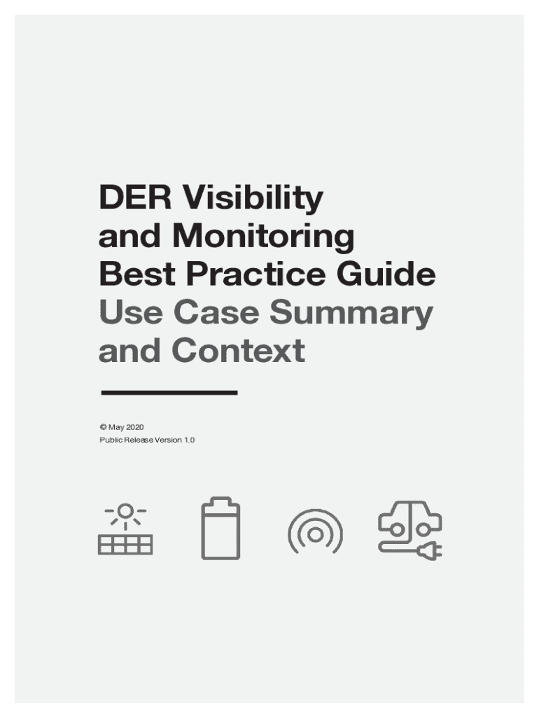 Fillable Online DER Visibility and Monitoring Best Practice Guide Fax ...
