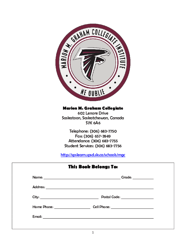 Fillable Online About Our School - Marion M. Graham Collegiate Fax ...