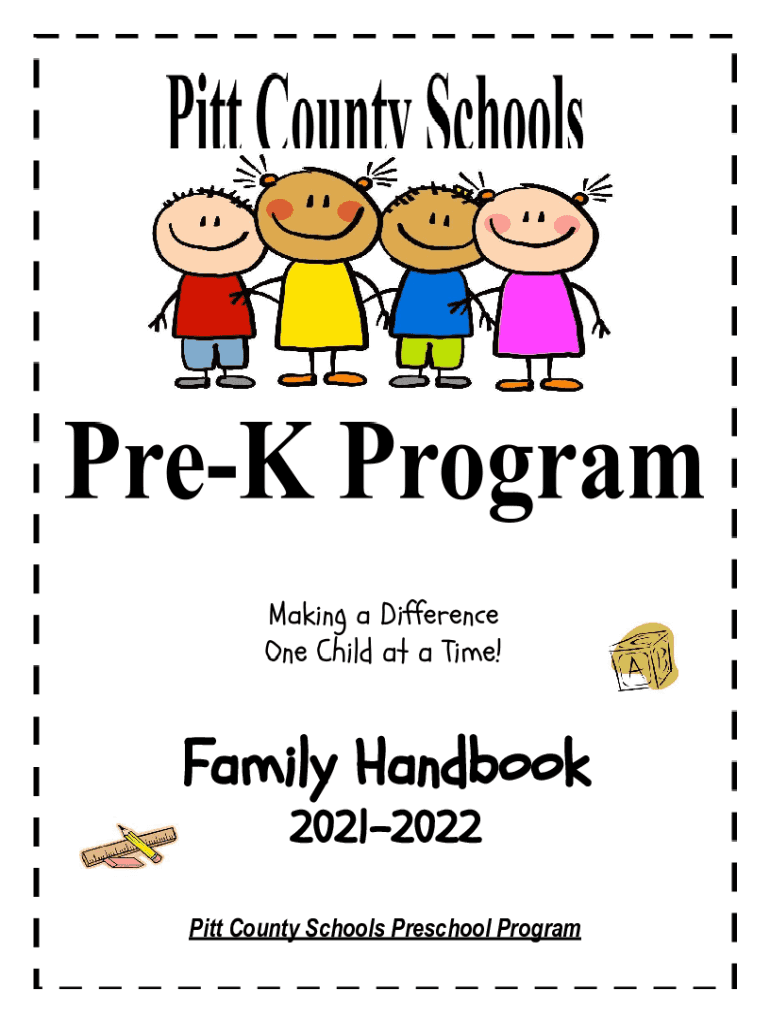 Fillable Online NC Pre-K Program/Application Information - Pitt County ...