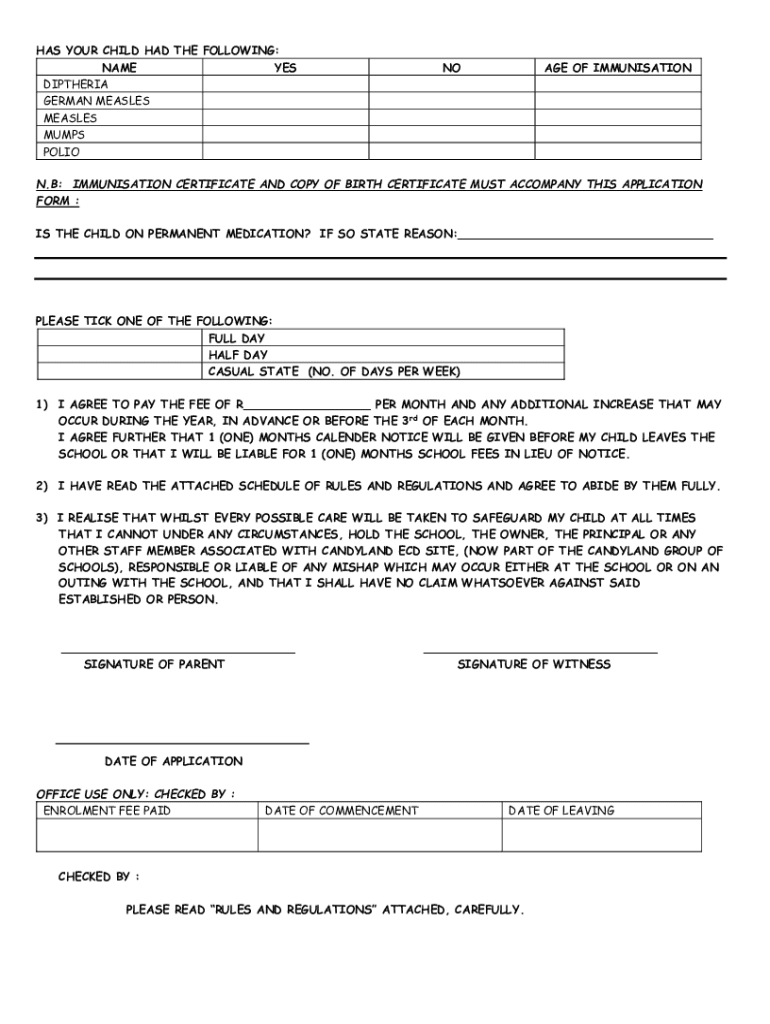Fillable Online Immunization Record Form Fax Email Print - pdfFiller
