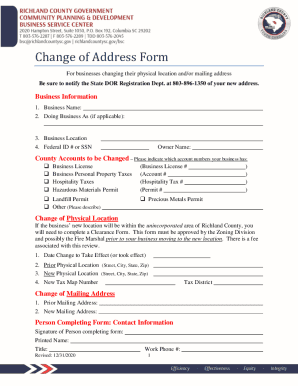 Fillable Online dnnprod rcgov About Form 8822-B, Change of Address or ...