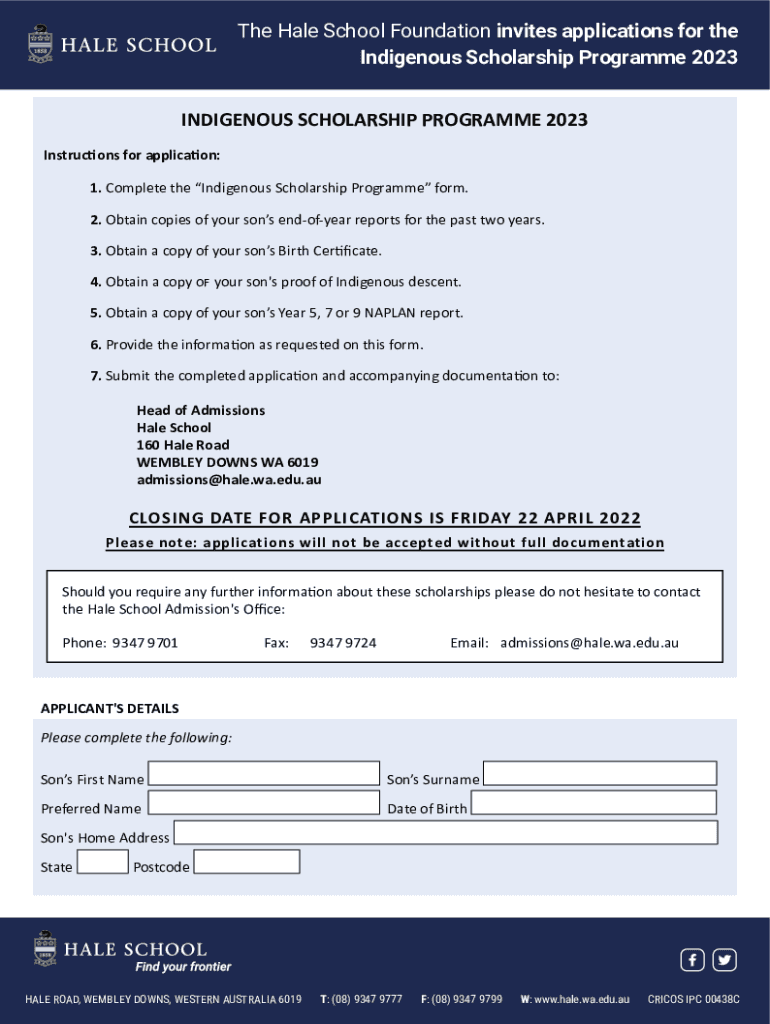 Fillable Online Scholarships for Hale O. Ulu School students - Going Merry Fax Email Print ...