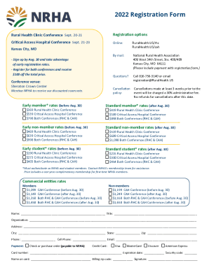 Fillable Online NRHA Rural Health Clinic and Critical Access Hospital ...