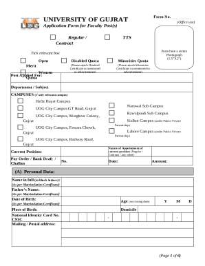 Download Application - uog edu Doc Template | pdfFiller