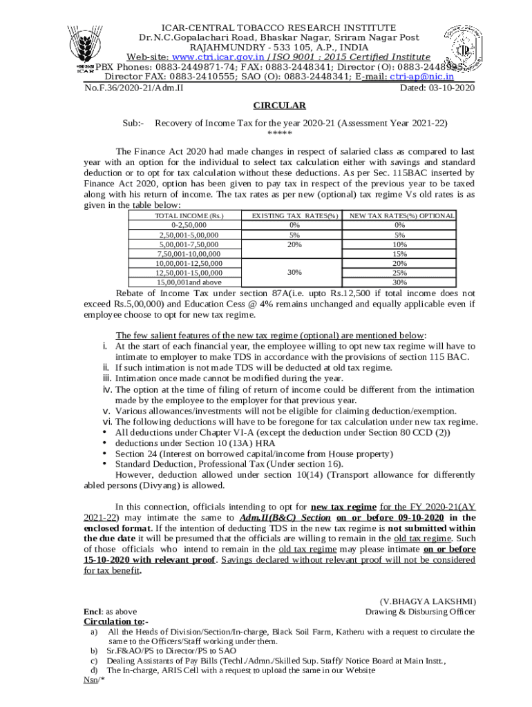 application for young professional - ii - CTRI Rajahmundry Doc Template ...
