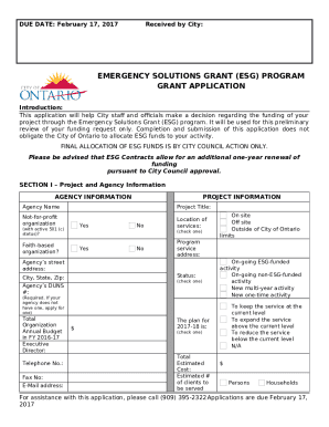Emergency Solutions Grant (ESG) Program - State of Michigan Doc ...