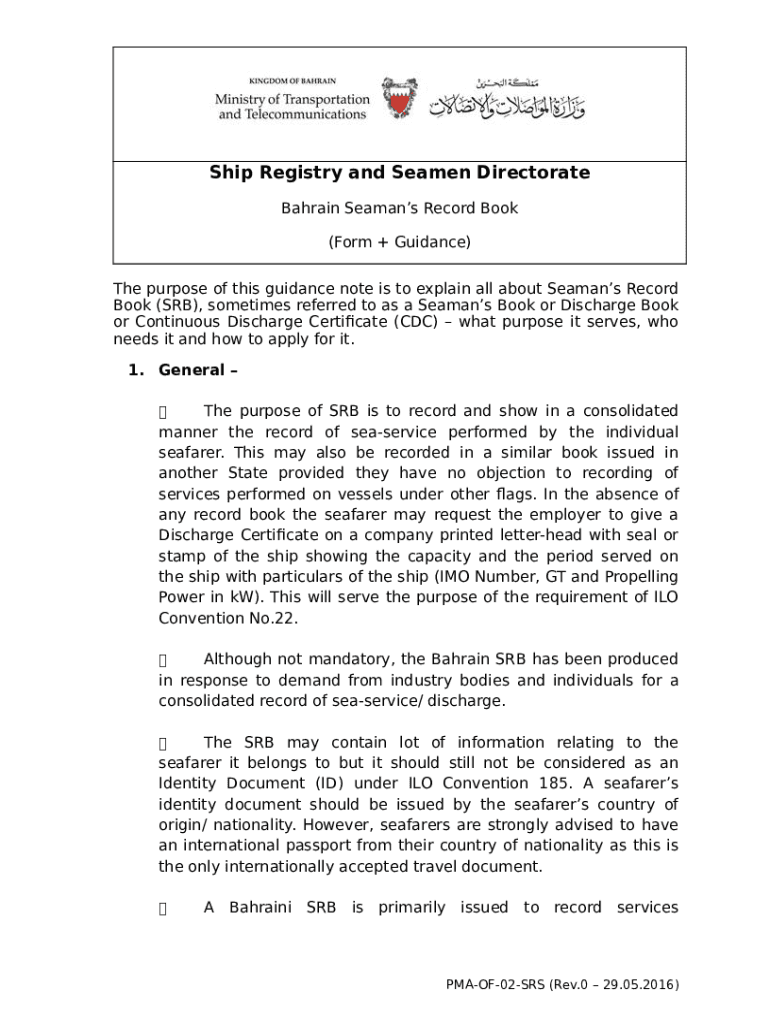 What is Seaman's Service Book? - Marine Insight Doc Template | pdfFiller