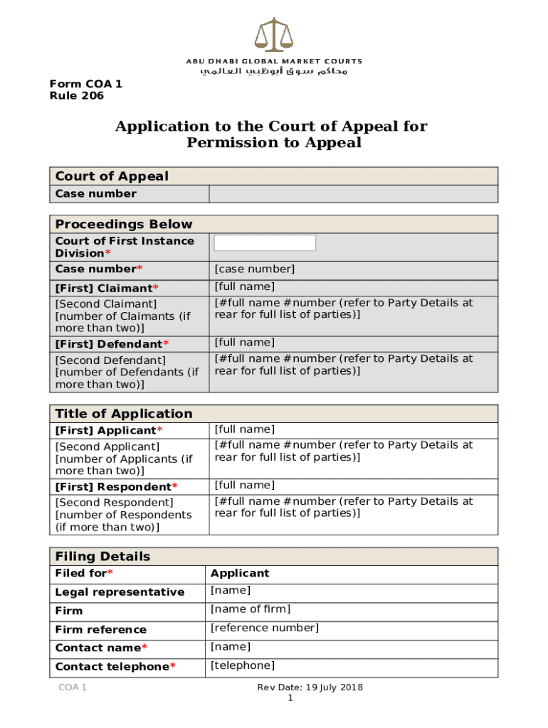 COA s - Michigan Courts Doc Template | pdfFiller