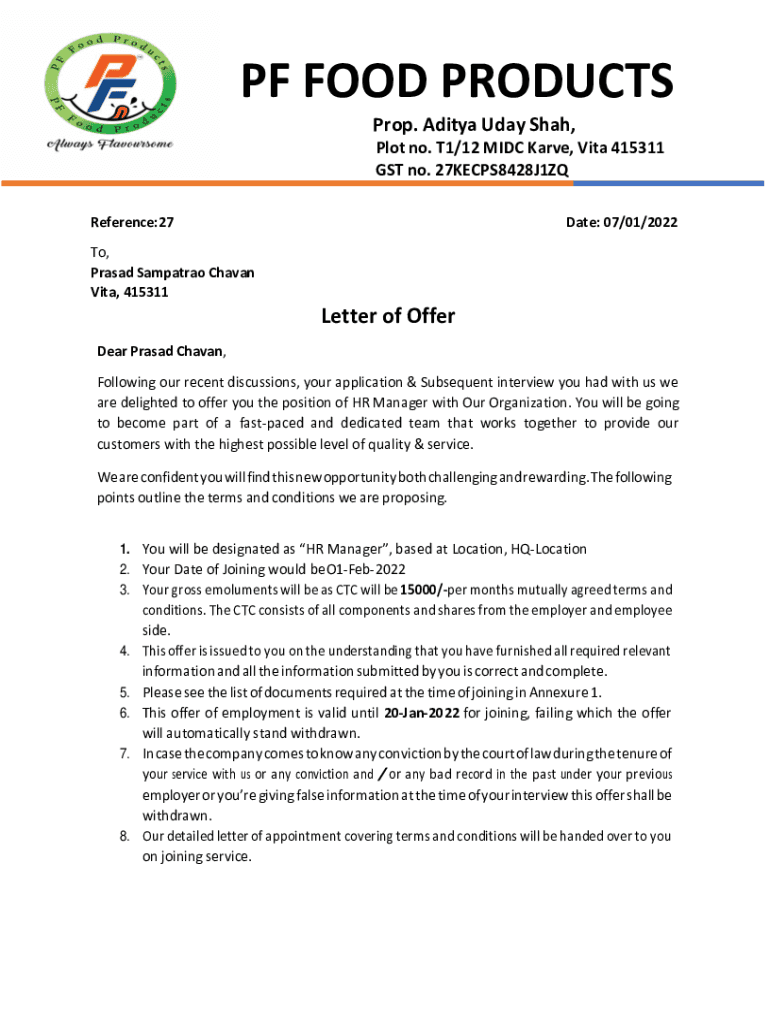 Fillable Online PF FOOD PRODUCTS Fax Email Print - pdfFiller