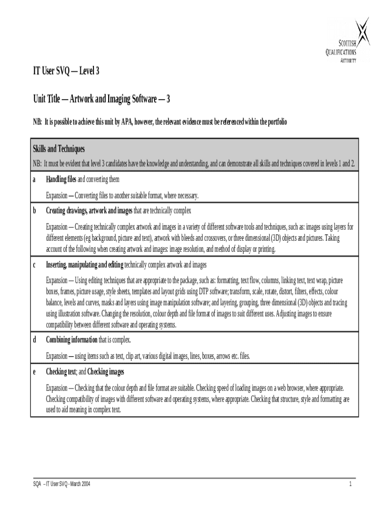 SVQ in Vehicle Paintwork Repair at SCQF Level 6 (4311-53) Doc Template ...