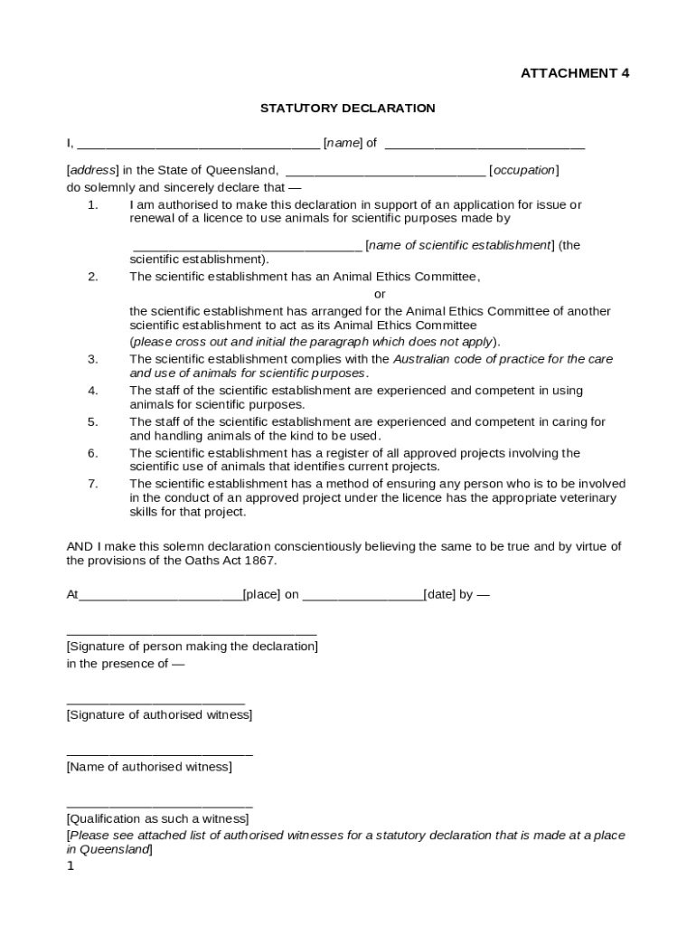 SAMPLE STATUTORY DECLARATION TRADE MARKS ACT ... Doc Template | pdfFiller