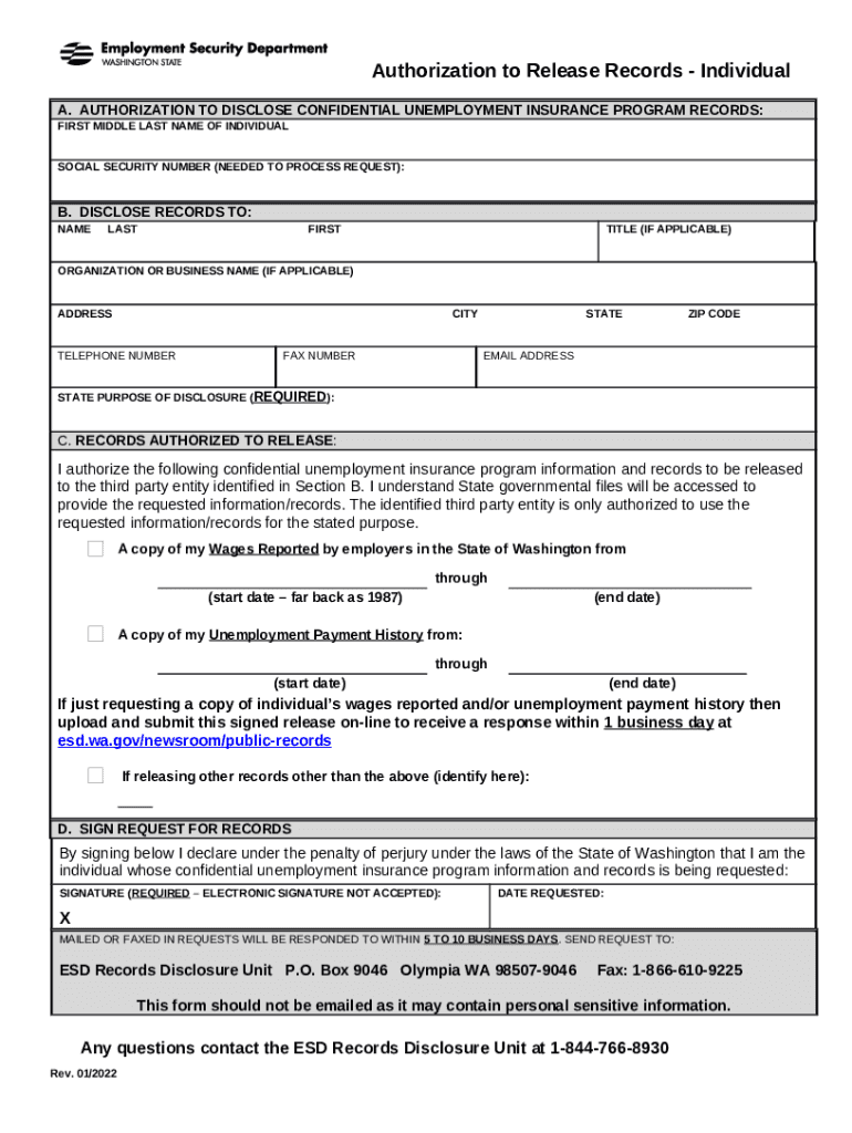 Authorization to Release Records - Individual - NET Doc Template ...