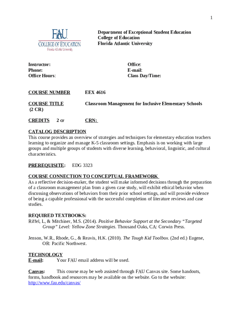 appendix a - Florida Atlantic University Doc Template | pdfFiller