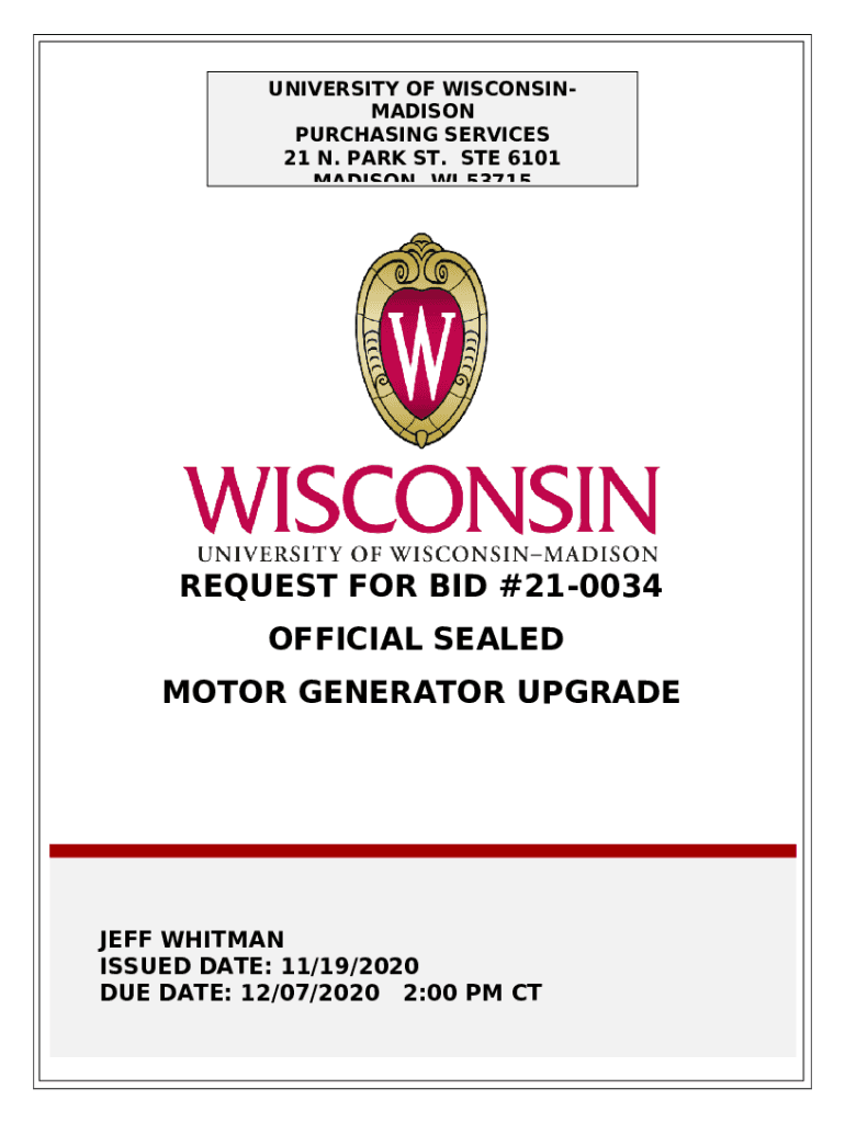 21-0034 Request for Bid package. REQUEST FOR BID Doc Template | pdfFiller