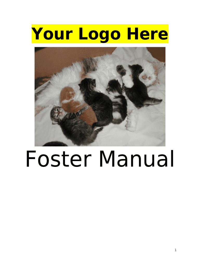 We Urgently Need Kitten and Cat Fosters in Los Angeles County Doc Template | pdfFiller