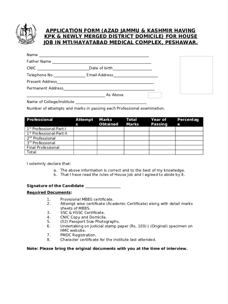 Job Application for Stenographer (B-16) - hmckp gov Doc Template ...