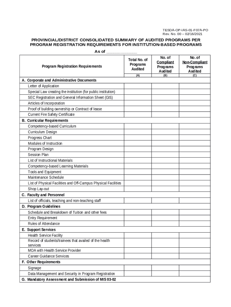 TESDA-OP-IAS-01-F07A-PO Rev. 00.docx Doc Template | pdfFiller