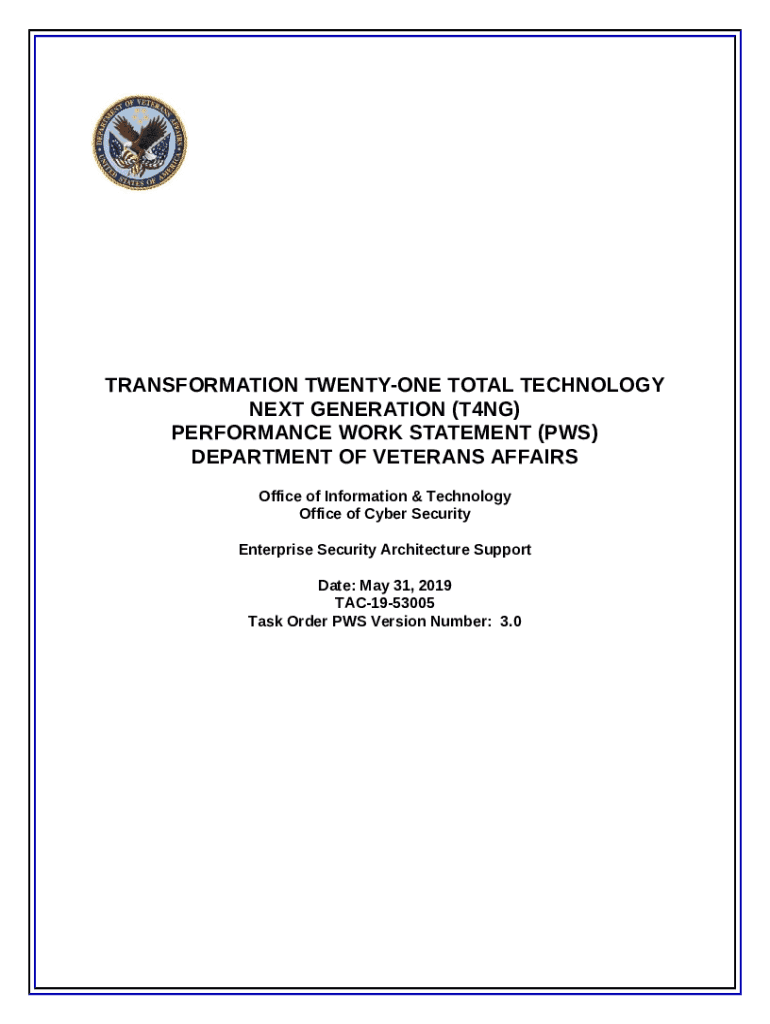 VA issues draft work statement for $60.7B IT services contract ... Doc ...