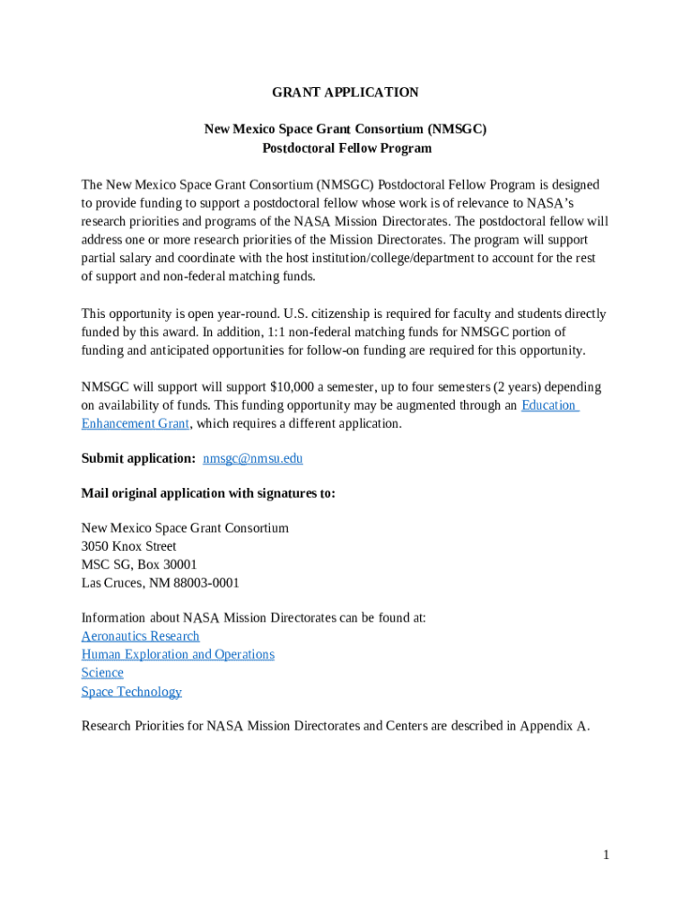 New Mexico Space Grant at NMSU has storied legacy, looks ... Doc ...