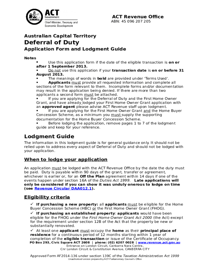 FHOG 3 Application and lodgement guide Doc Template | pdfFiller