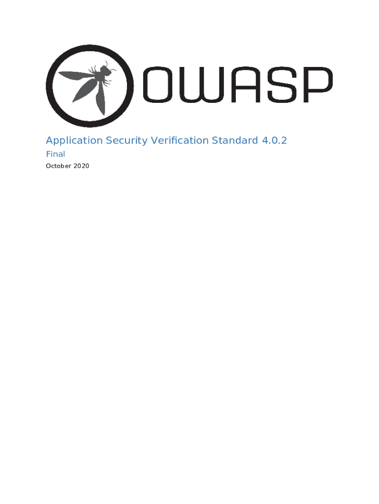 Owasp Application Security Verification Standard 4 0 2 En Pdf Doc