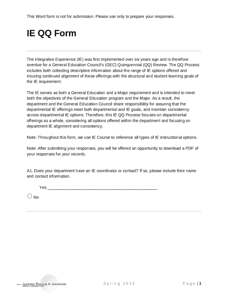 IE QQ Doc Template | pdfFiller