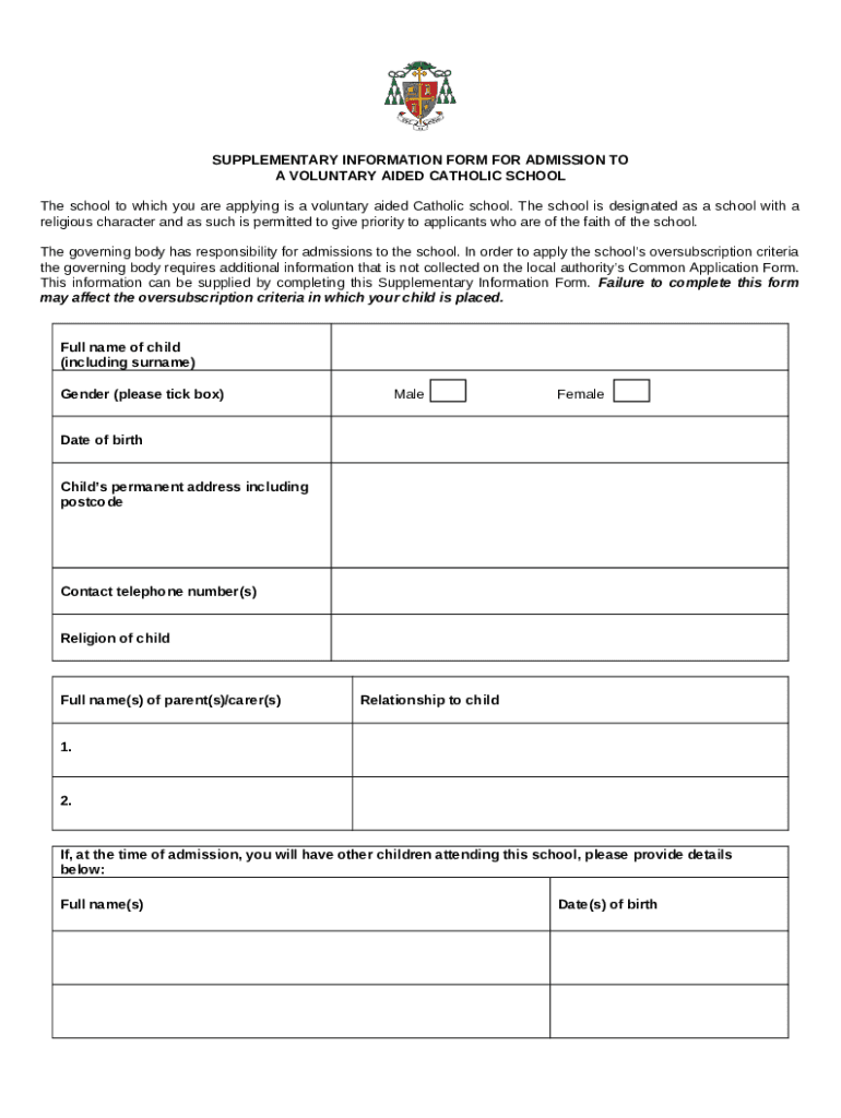 Please return your completed to the school. - bso bradford gov Doc ...