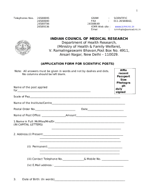 Indian Council of Medical ResearchGovernment of ... - ICMR Doc Template ...
