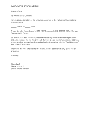 Fillable Online sample letter of authorization Fax Email Print - pdfFiller