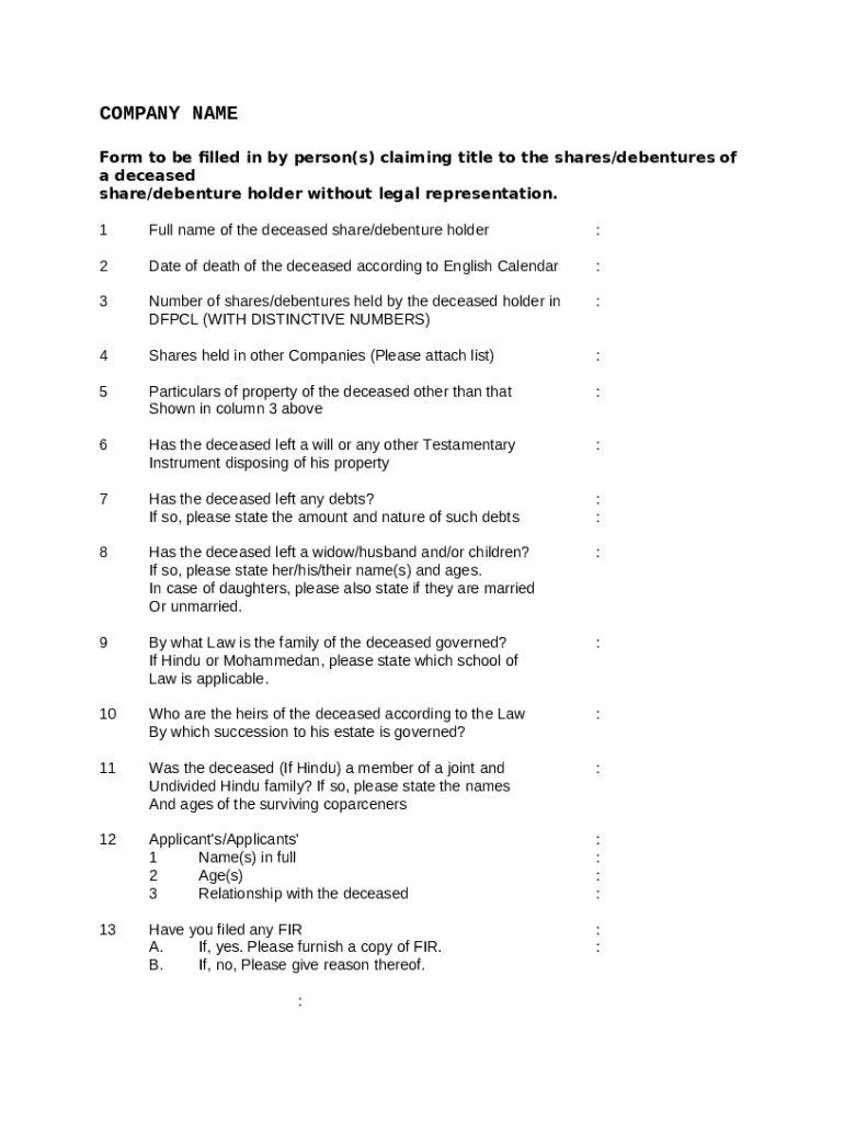 instruction sheet for filling the indemnity bond and affidavit for ... Doc Template | pdfFiller