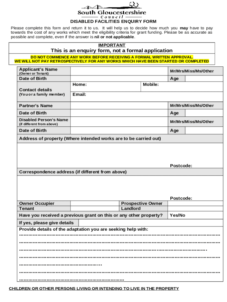 Claim disability related expenses - Norfolk County Council Doc Template ...