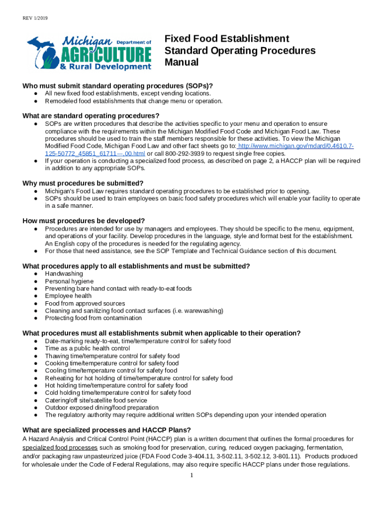 Standard Operating Procedure (SOP) Cover Sheet - DHD4.org Doc Template ...