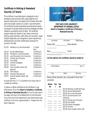 Online Law Enforcement Administration Graduate Certificate Doc Template ...