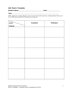 Rubric Best Practices, Examples, and Templates - aac ab Doc Template ...
