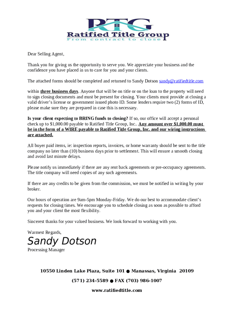 10 Thank You Letter Templates for Real Estate Agents Doc Template ...