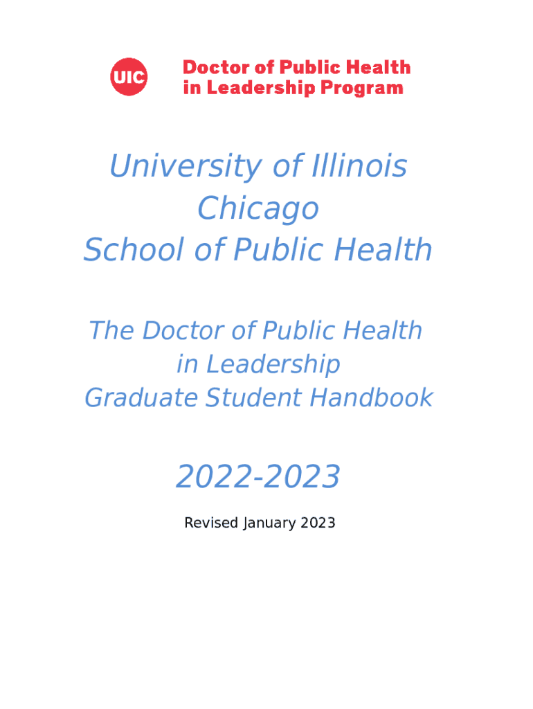 DrPH Program - School of Public Health - publichealth uic Doc Template ...