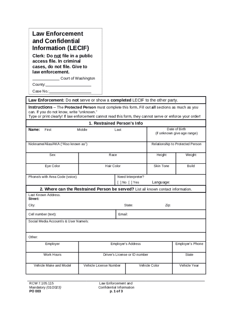 Extreme Risk Protection Order (Initiative No. 1491 ... - Skagit County ...