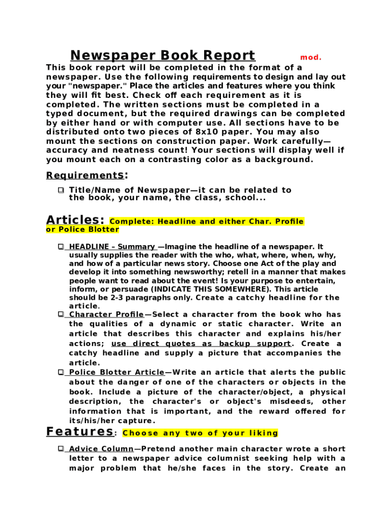 How to Make a Newspaper Template in InDesign Doc Template | pdfFiller