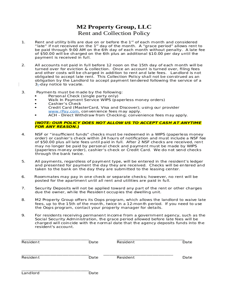 Lease Kit - M2 Property Group, LLC Doc Template | pdfFiller