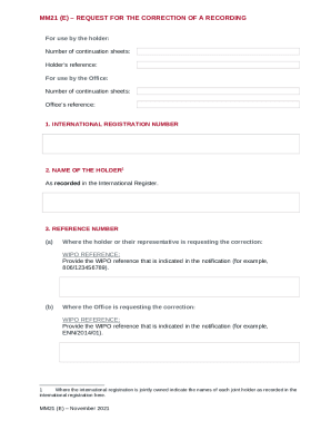 MM21 (E). Wipo Templates Doc Template | pdfFiller