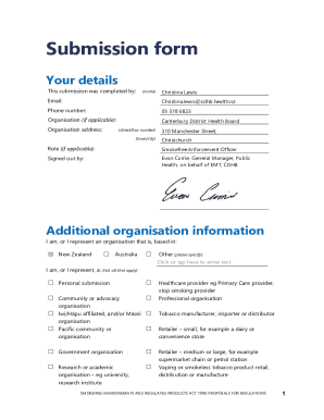 Fillable Online Submission form - Community and Public Health Fax Email Print - pdfFiller