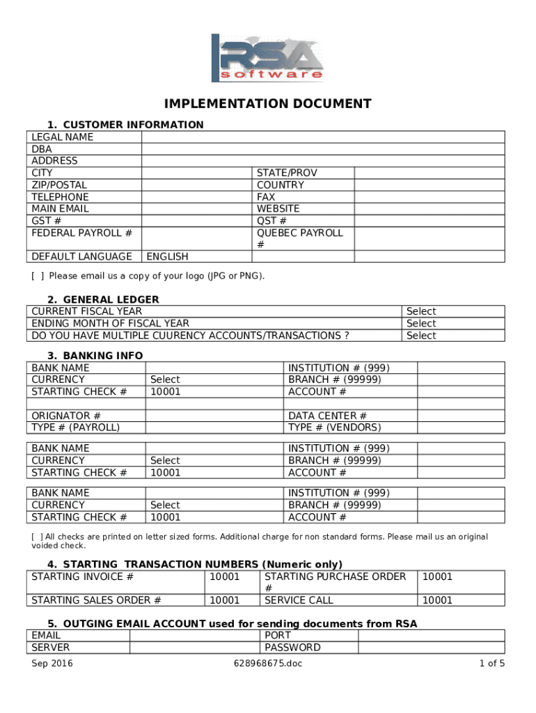 RSA SOFTWARE - Proudly developed, hosted and supported ... Doc Template ...