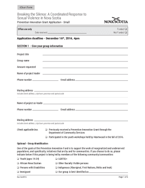 Fillable Online Sexual Violence Prevention and Response in Nova Scotia ...